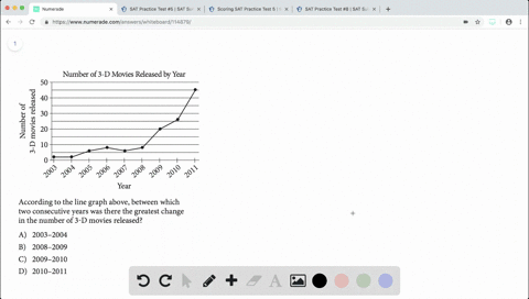 Sat practice test # 5 | Numerade