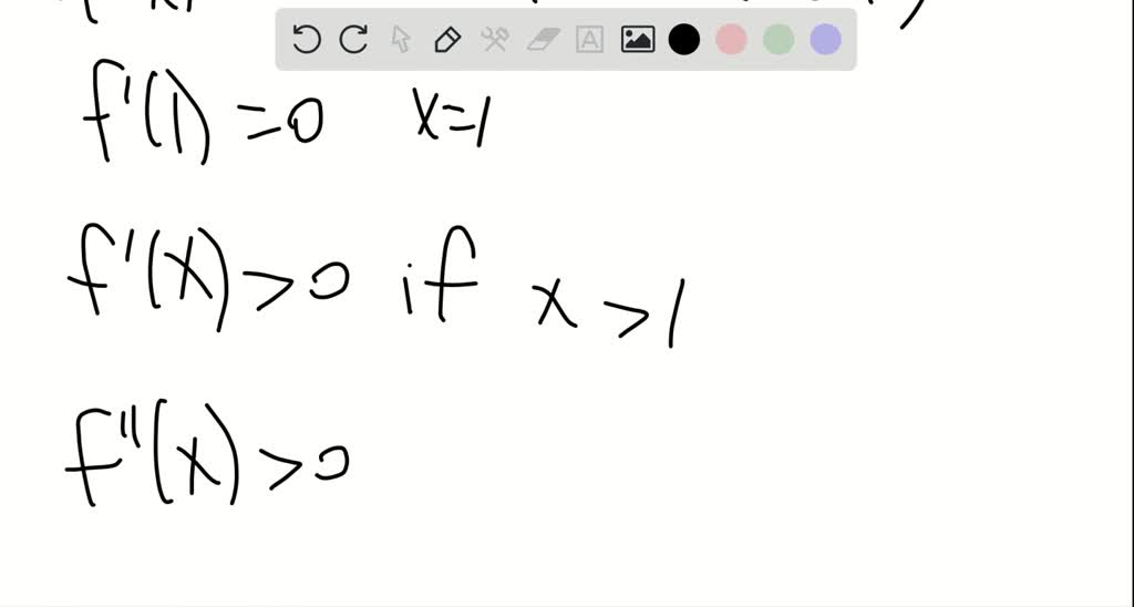 SOLVED:Sketch a graph of a function f having the given characteristics. f(0)=f(2)=0 f^'(x) 1 f ...