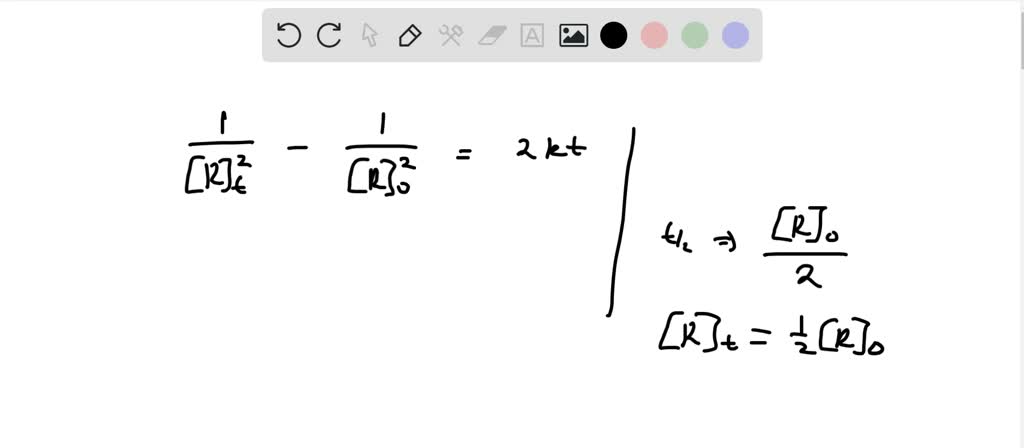 SOLVED:Derive an expression for the half-life of a reaction with the ...