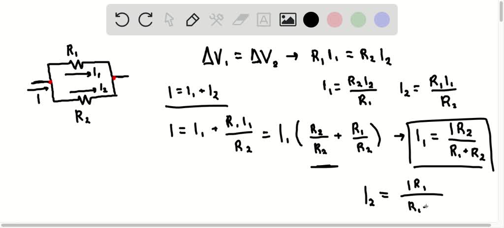 SOLVED:Two resistors R1 and R2 are in parallel with each other ...