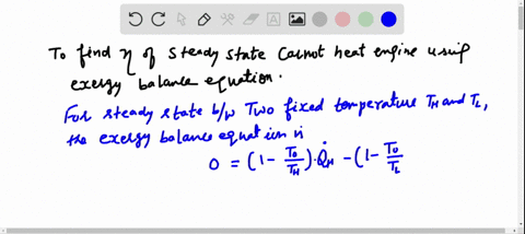 SOLVED:Use the energy balance equation to find the efficiency of a ...