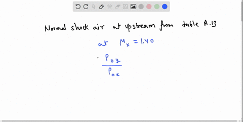 A normal shock of velocity 800 m / s travels through still air ...