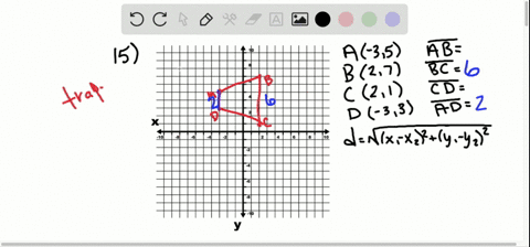 SOLVED:Draw and classify the polygon with the given vertices. Find the perimeter and area of the ...