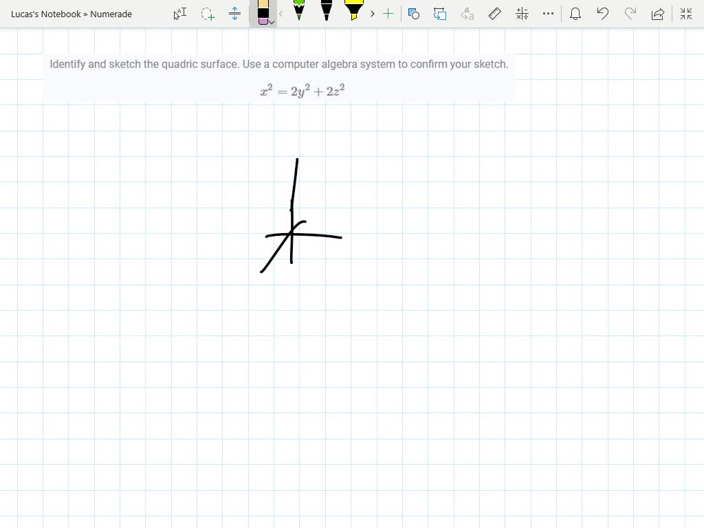 SOLVED:Identify and sketch the quadric surface. Use a computer algebra ... SOLVED:Identify and sketch the quadric surface. Use a computer algebra ...