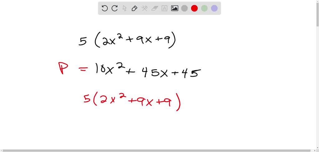 SOLVED:Determine an expression, in factored form, for the perimeter of ...