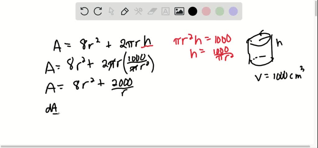 SOLVED:Designing a Can You are designing a 1000-cm^3 right circular ...