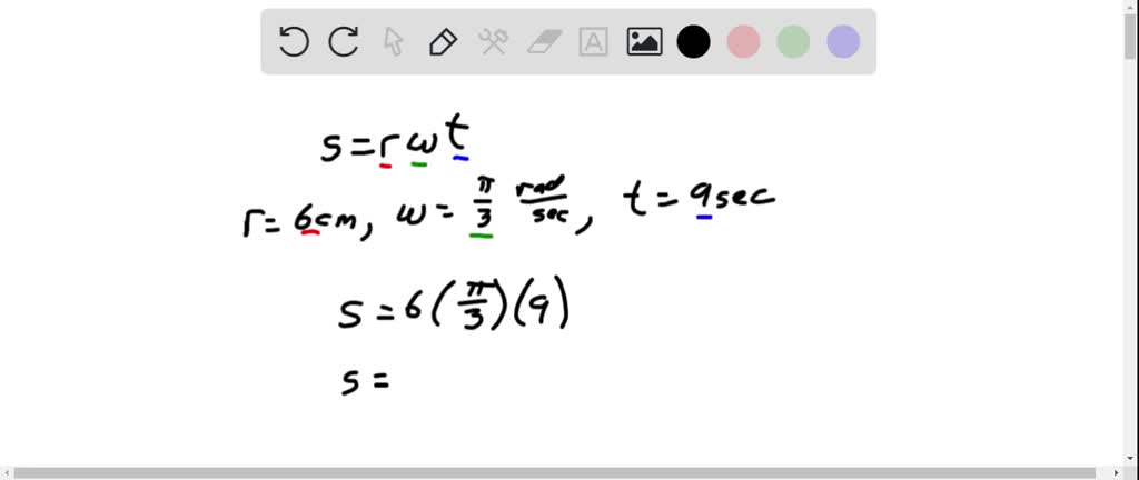 SOLVED:The formula ω=(θ)/(t) can be rewritten as θ=ωt. Using wt for ...