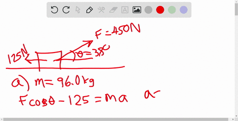 SOLVED: A worker drags a crate across a factory floor by pulling on a rope tied to the crate ...