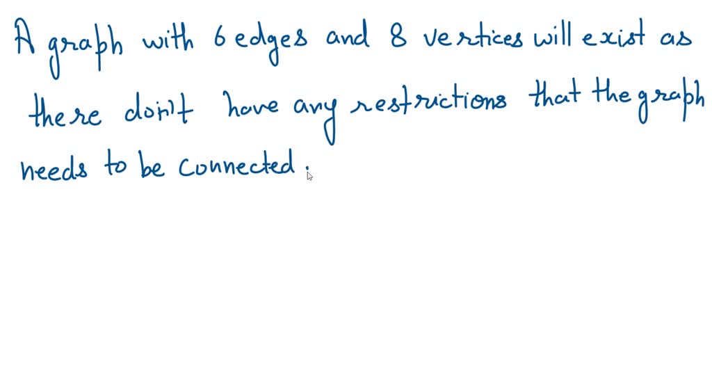Either draw a graph with the given specifications or explain why no ... Either draw a graph with the given specifications or explain why no ...