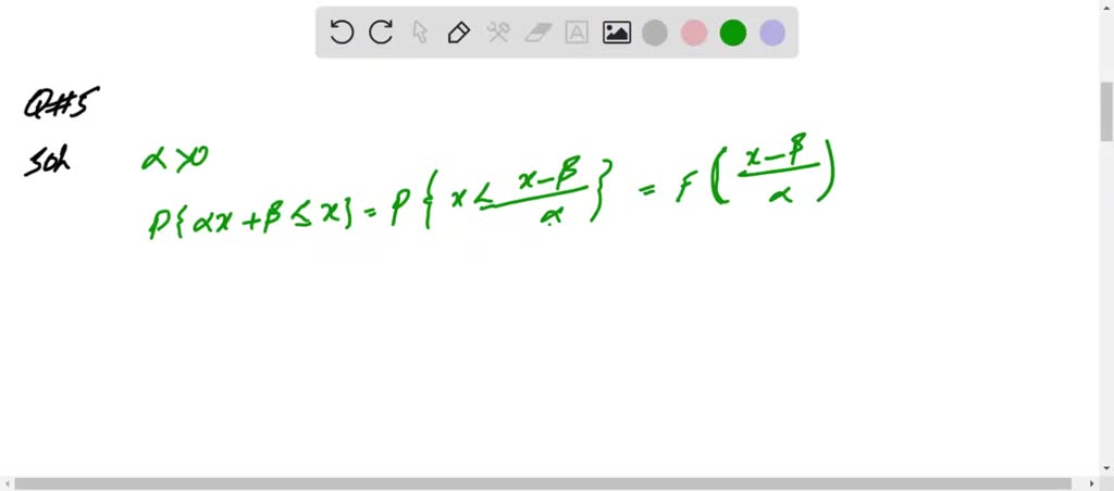 Solved A Random Variable X Has Distribution Function F What Is The Distribution Function Of Y A
