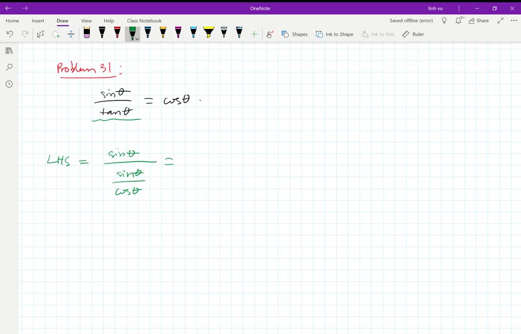 SOLVED:Verifying a Trigonometric Identity Verify the identity. \frac ... SOLVED:Verifying a Trigonometric Identity Verify the identity. \frac ...