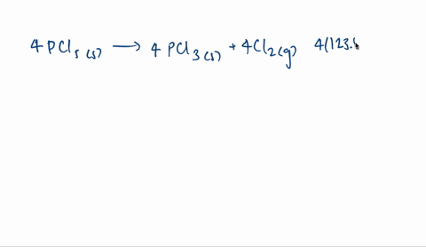 SOLVED:Calculate the standard enthalpy of formation of PCl5( s) from ...