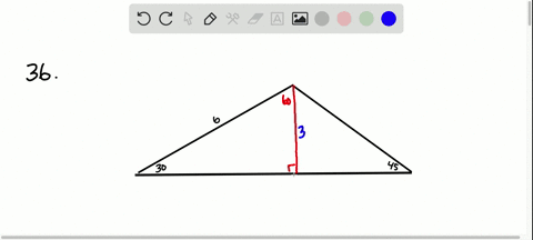 SOLVED:Find the lengths of the other two sides of each of the following ...