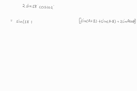 SOLVED:Write each expression as a sum or difference of trigonometric ...