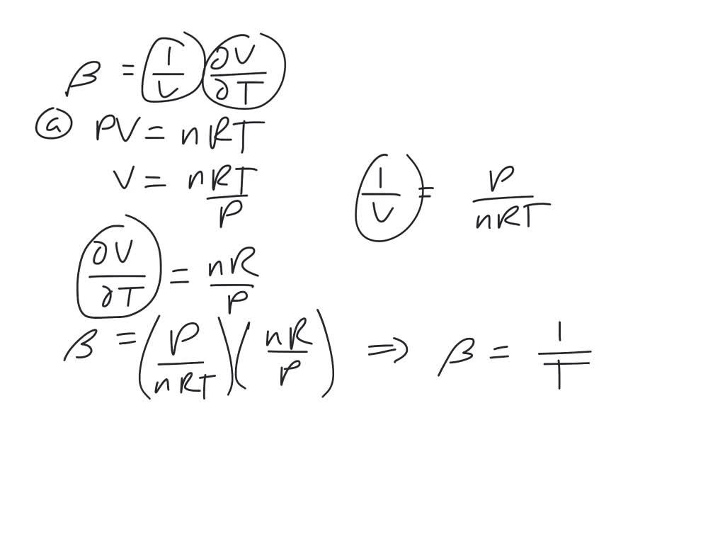 The cubic expansion coefficient \alpha is defined…