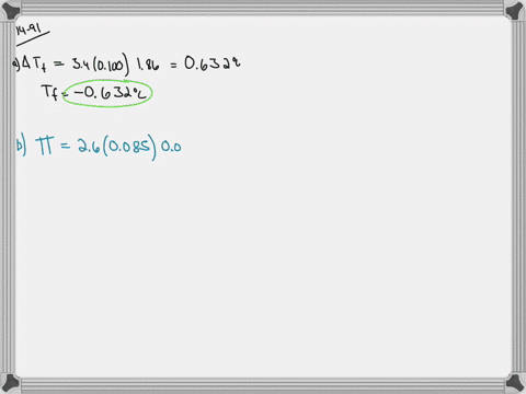 SOLVED:Use the van't Hoff factors in Table 14.9 to calculate each colligative property: a. the ...
