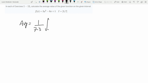SOLVED:In each of Exercises 1-12, calculate the average value of the ...