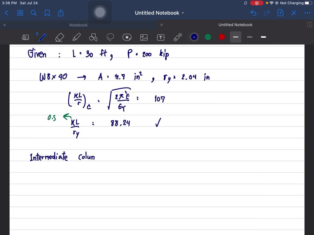 SOLVED:Using the AISC equations, select from Appendix B the lightest ...