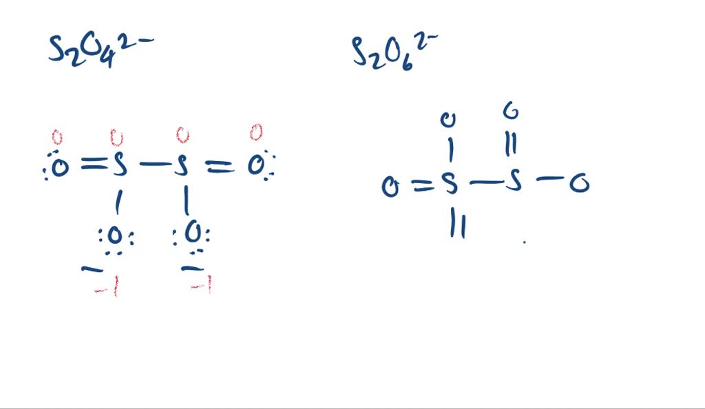 Sulfur and oxygen form a series of 2- anions including sulfite, SO3^2 ...