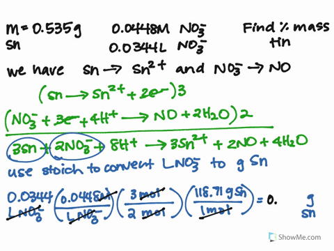 SOLVED:A sample of impure tin of mass 0.535 g is dissolved in strong acid to give a solution of ...
