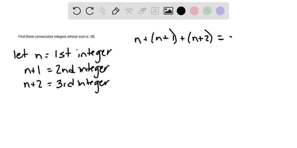 ⏩SOLVED:There are three consecutive integers. The sum of the… | Numerade