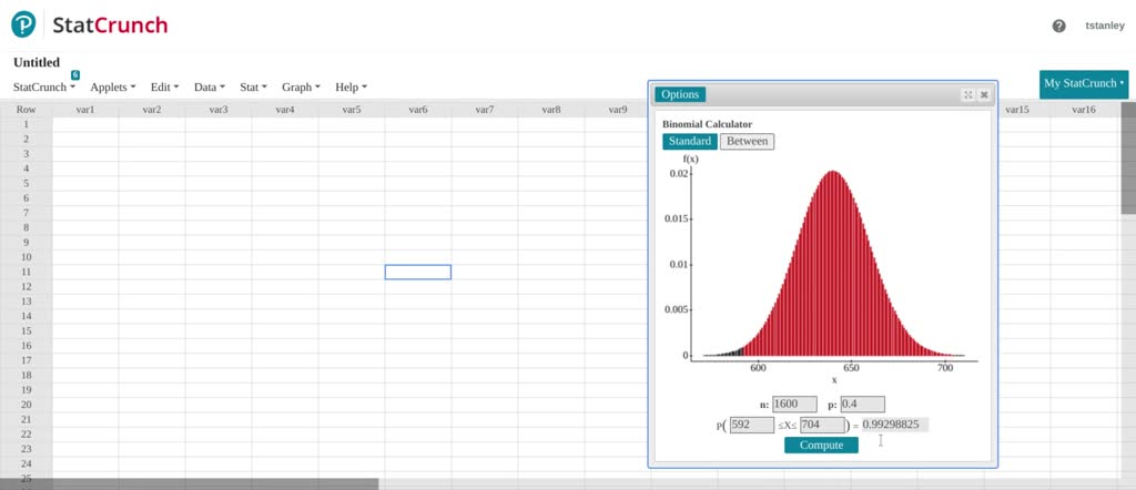 ⏩SOLVED:Given a random sample size of n=1,600 from a binomial… | Numerade