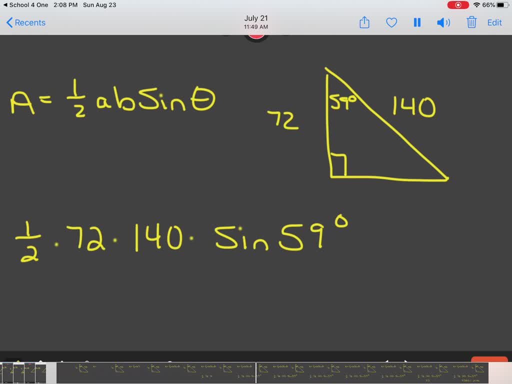 ⏩SOLVED:Let θbe an acute angle with sides a and b in a triangle, as… | Numerade