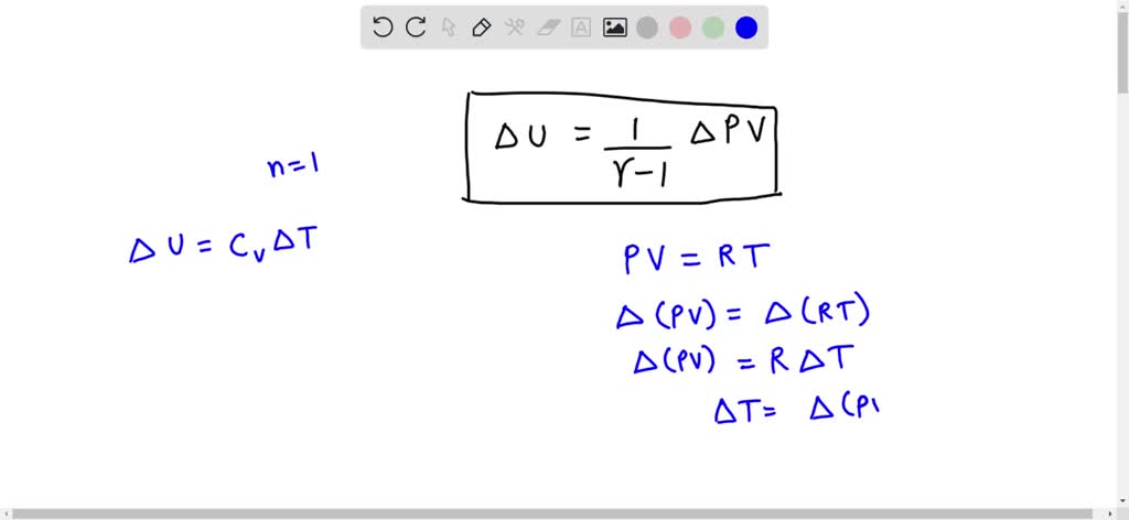 SOLVED:One mole of an ideal gas with constant heat capacities undergoes ...