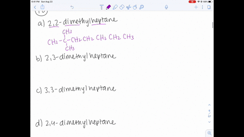 SOLVED:Draw a structural formula for each of the following compounds. a ...