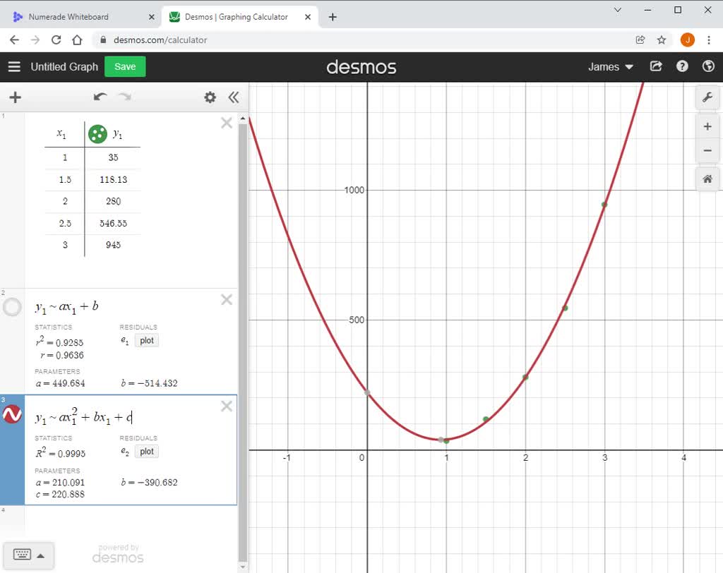 SOLVED:construct a scatterplot and identify the mathematical model that best fits the given data ...