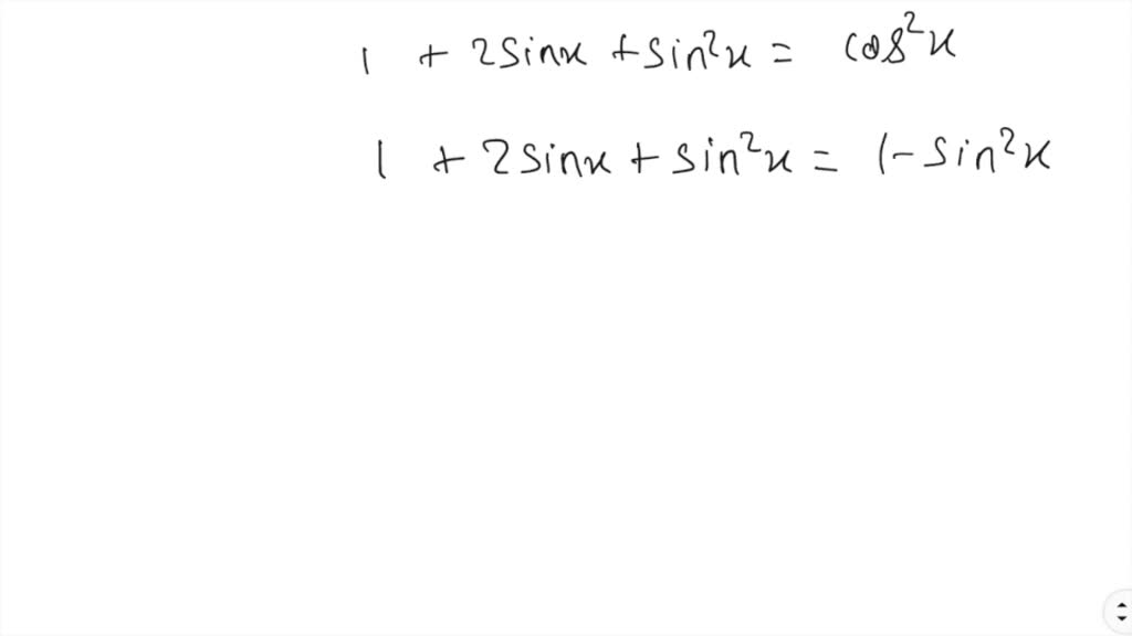 Solved Find All Solutions Of The Equation In The Interval [0 2 π