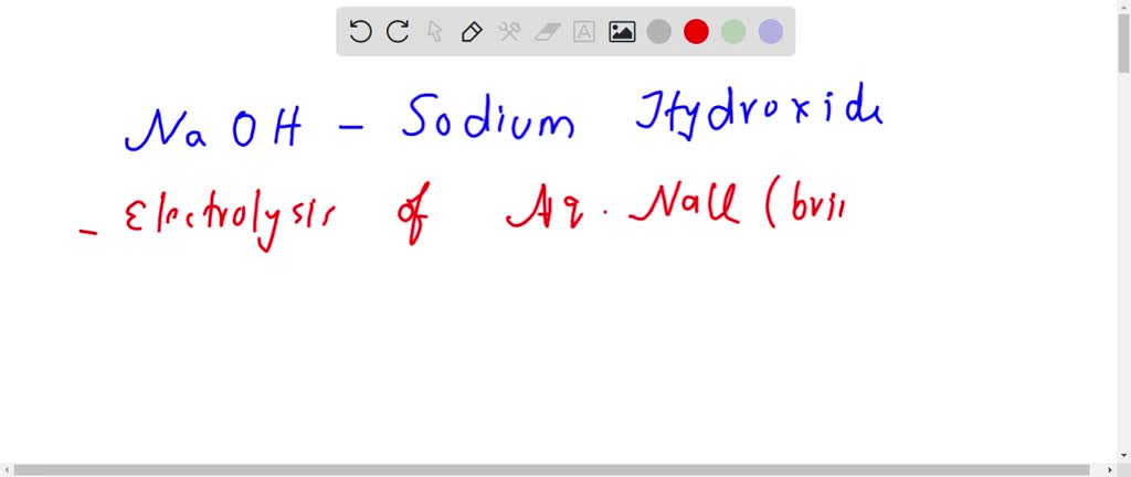 SOLVED:NaOH is prepared by the method: (a) Castner cell (b) Down's cell ...