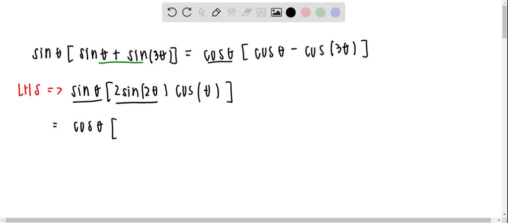 SOLVED:Establish each identity. \sin \theta[\sin \theta+\sin (3 \theta ...