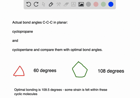 SOLVED:Measure the C=C-C bond angles in the energy-minimized models of ...