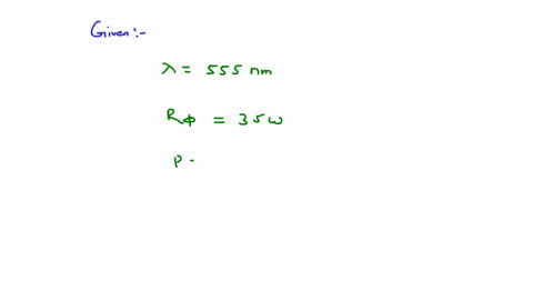 SOLVED: A light source emits monochromatic light of wavelength 555 nm ...