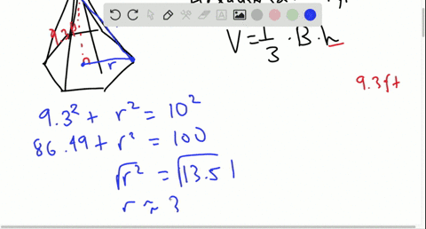 SOLVED:Find the volume of each solid. Round to the nearest tenth. (IMAGE CAN'T COPY)