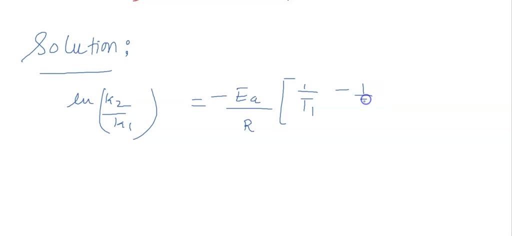 ⏩SOLVED:The energy of activation and specific rate constant for a ...
