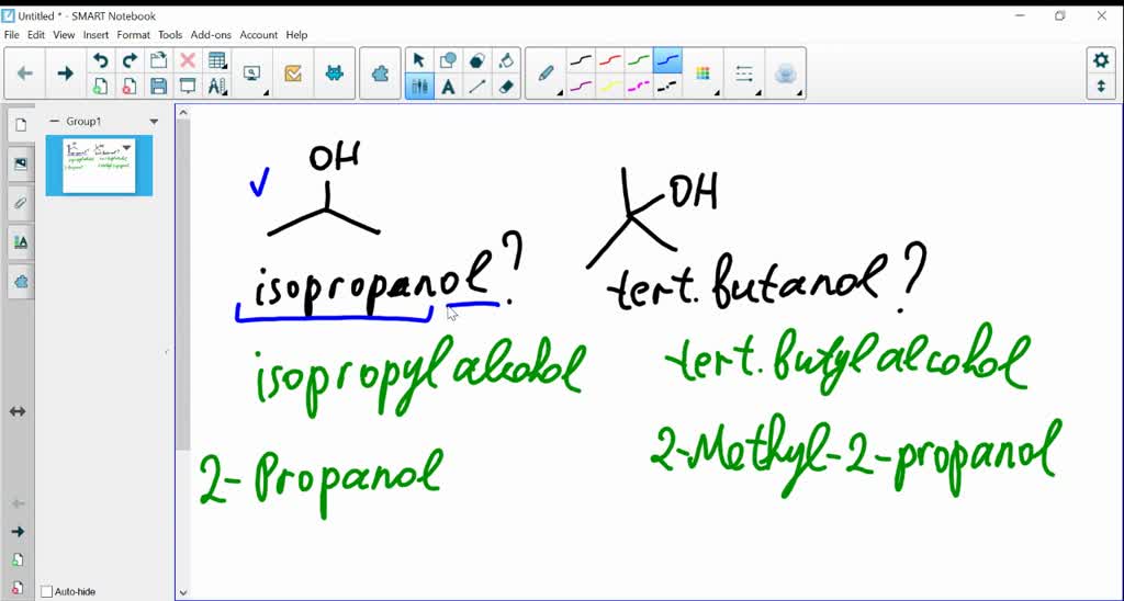 SOLVED:What is wrong with the use of such names as "isopropanol" and ...