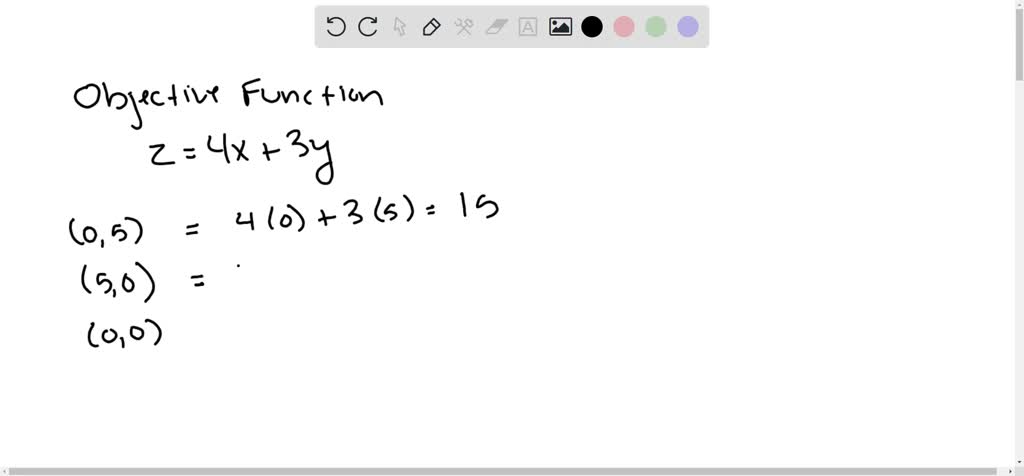 SOLVED:Find the minimum and maximum values of the objective function ...