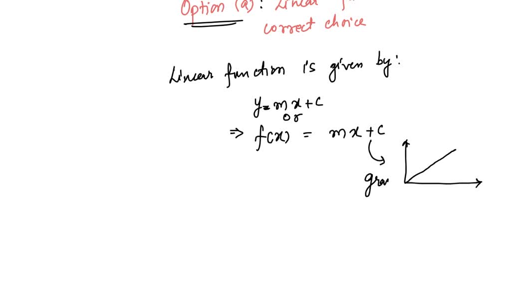 Multiple Choice What is the only type of function that has a constant ...
