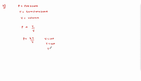 SOLVED:Ideal Gas Law The pressure P of a sample of gas is directly ...