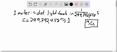 SOLVED:Use the definition of the meter to determine how far light ...