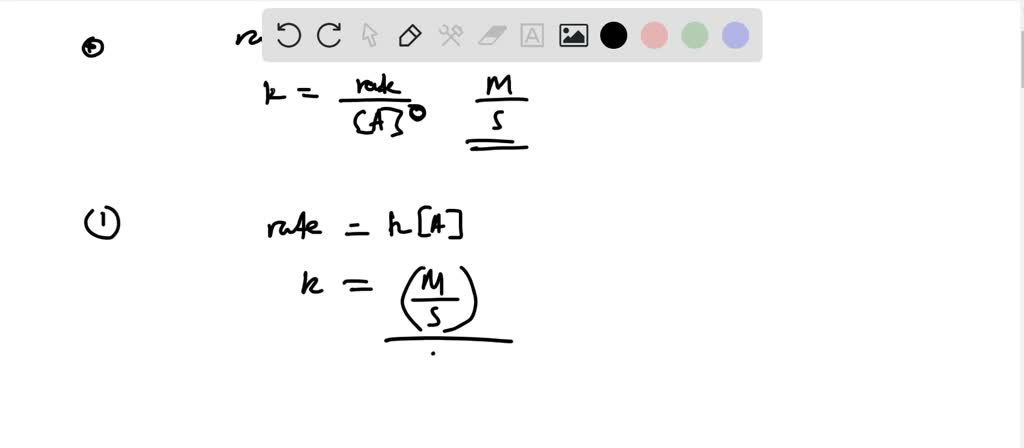 SOLVED:What are the units of the rate constant for a zero-order, first ...