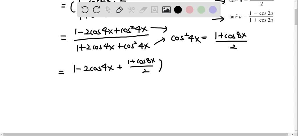 SOLVED:use the power-reducing formulas to rewrite the expression in ...