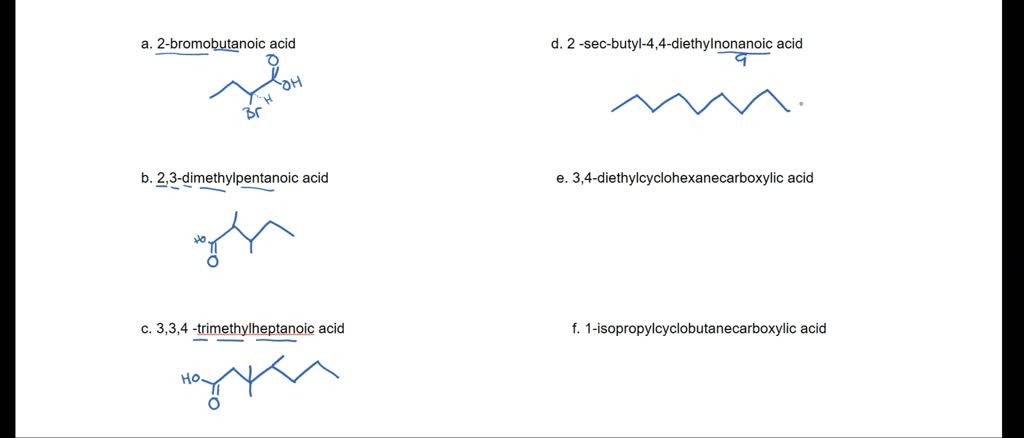 Match each name with the correct structure below. A. t-butyl B. diene C ...
