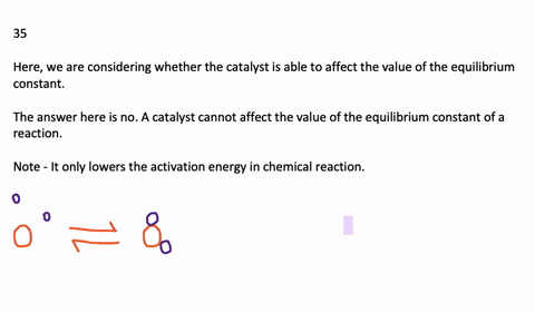 ⏩SOLVED:Does a catalyst affect the value of the equilibrium… | Numerade