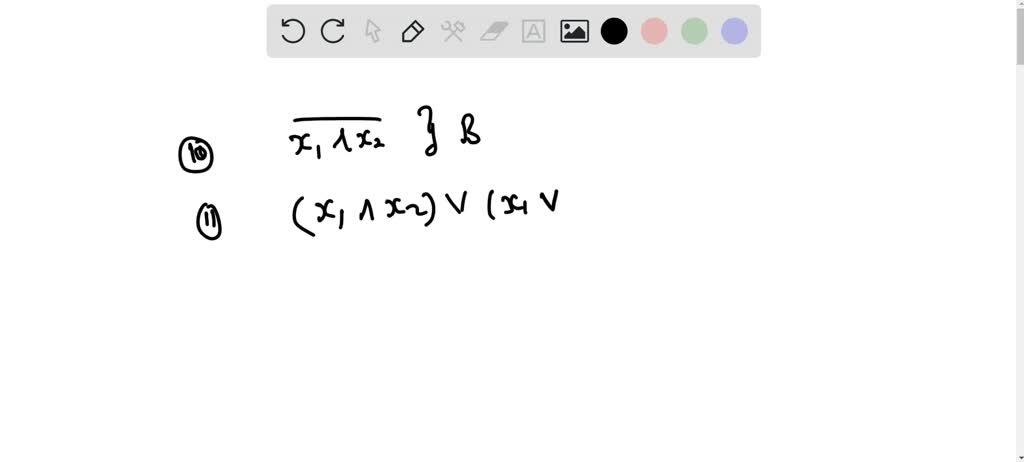 Use Boolean algebra to simplify the expression in Exercise 10. | Numerade