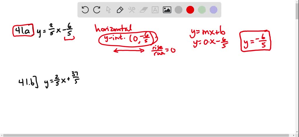 (a) Find an equation for the horizontal line passing through the y ...