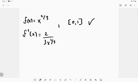 SOLVED:(a) state whether or not the function satisfies the hypotheses of the Mean Value Theorem ...