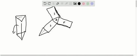 SOLVED:Draw a net of each solid shown or described. Then find the lateral area and surface area ...